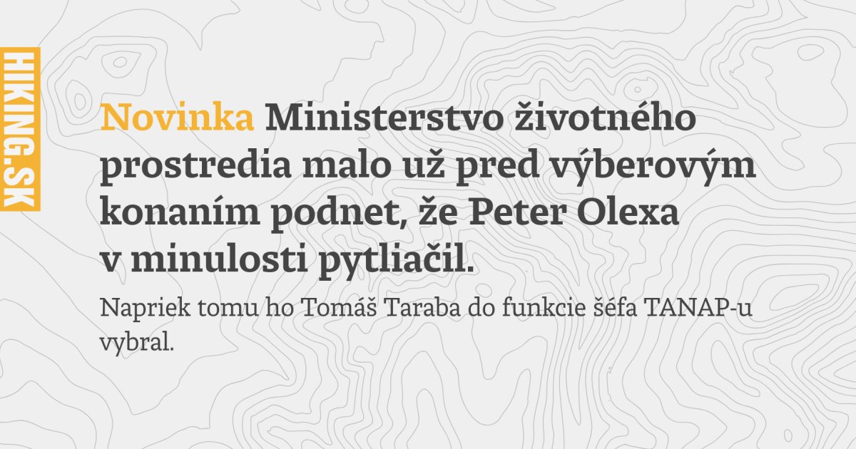 Novinka: Ministerstvo životného prostredia malo už pred výberovým ...